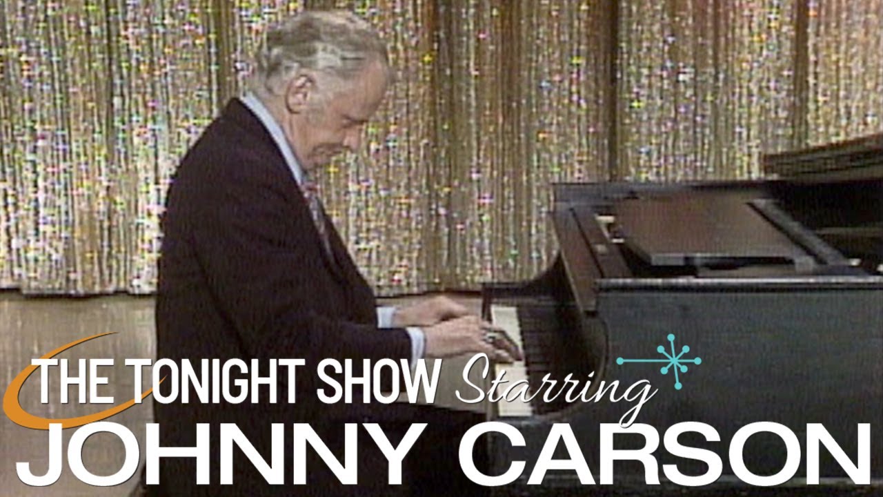 Art Carney Shows His Piano Skills and Johnny Jumps on the Drums ...