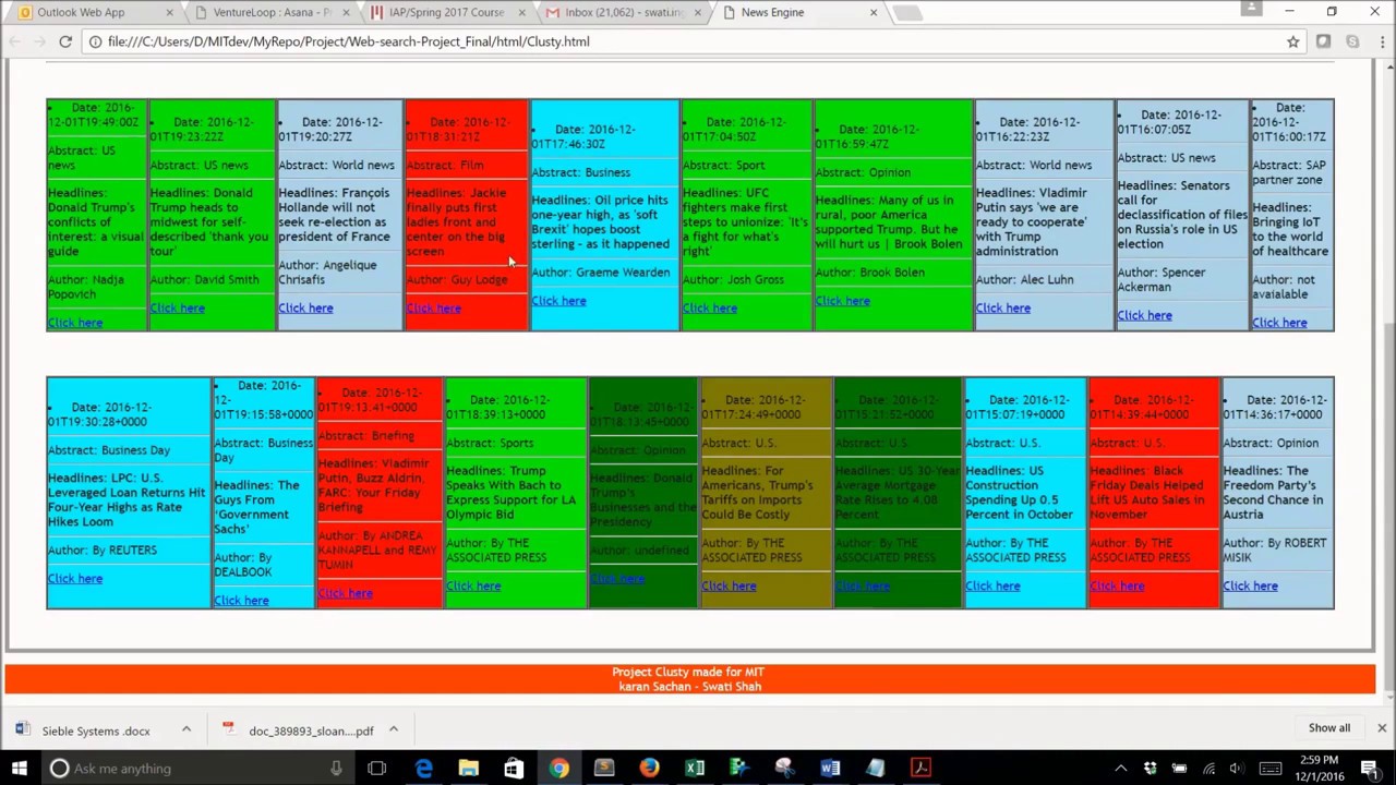 Clusty - The NEWS Clustering Engine - Final - YouTube