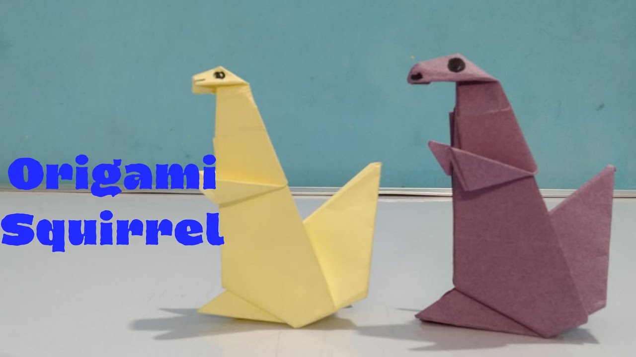 Origami squirrel | How to make origami squirrel | Origami squirrel easy ...