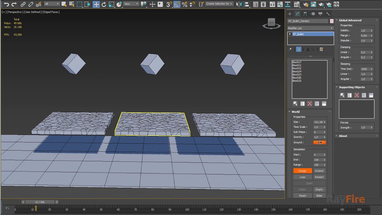RayFire Rigid. Dead objects. Basic. - YouTube