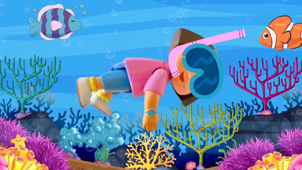 SNORKELING Underwater with Dora The Explorer and Boots Toys! - YouTube