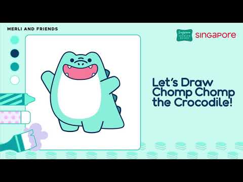 Merli Drawing Tutorial - Chomp Chomp the Crocodile - YouTube