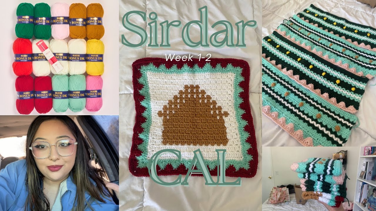 Sirdar Christmas Blanket CAL Weeks 1-2 - YouTube