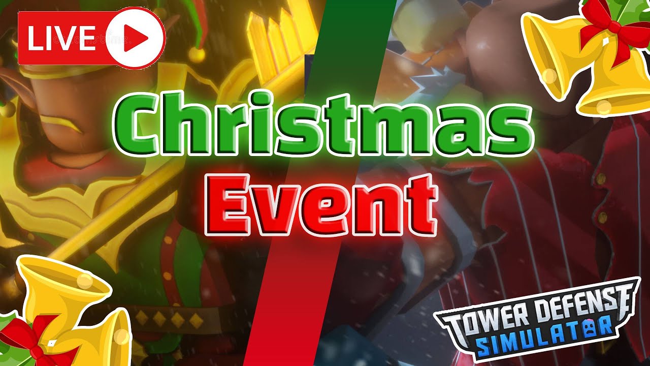 🎄 TDS Christmas Event Live | w/ Viewers! (Tower Defense Simulator Live ...