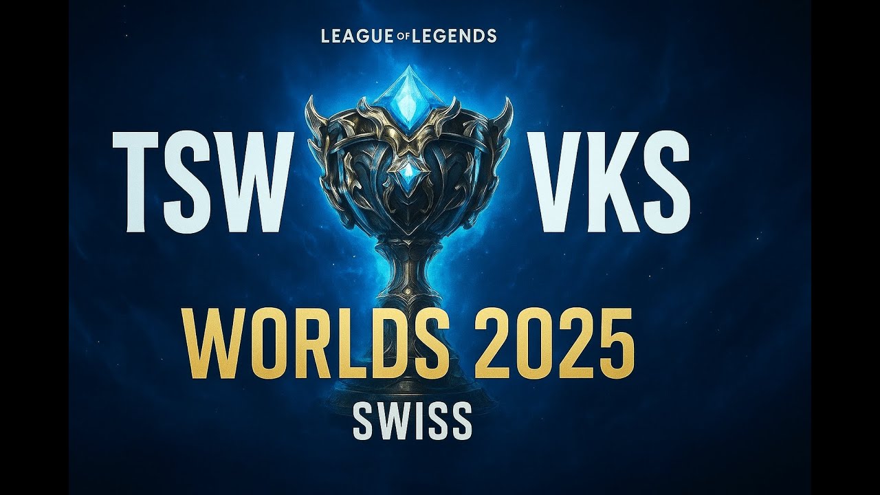 🎮 League of Legends — TSW vs VKS | WORLDS 2025 | Swiss - YouTube