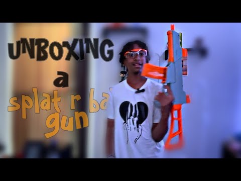 UNBOXING A SPLATRBALL GUN FOR THE FIRST TIME - YouTube