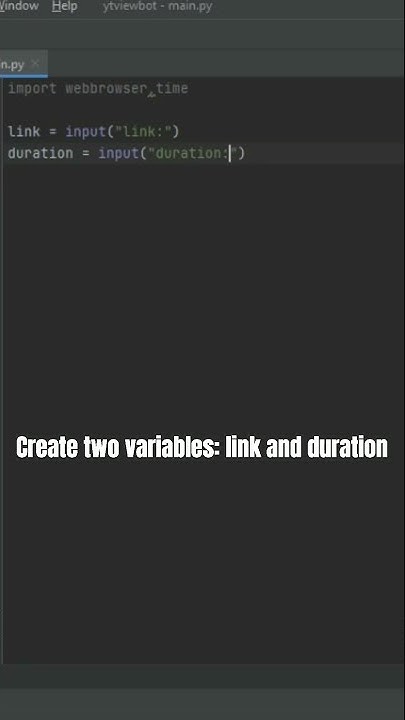 How to make a youtube view bot in python? #shorts - YouTube