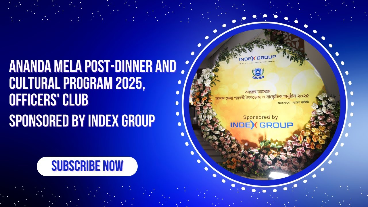 Index Group sponsored the Ananda Mela Post-Dinner and Cultural Program ...