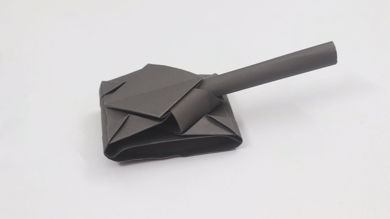 How to Make a Tank out of Paper | Paper Tank Making | Origami Tank ...