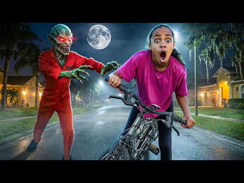 RIRI GETS PUSHED OFF HER BIKE BY A GOBLIN | FunnyMike Skits