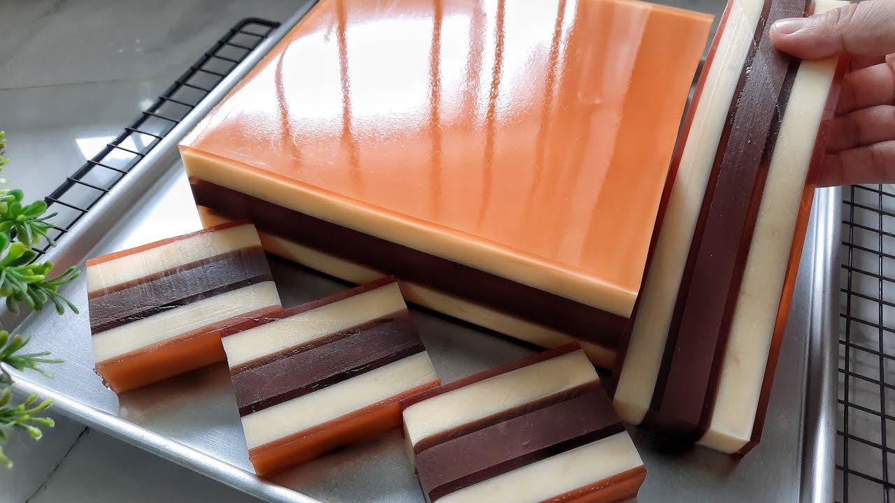 RESEP Puding Lapis Surabaya Mudah Dan Enak - YouTube