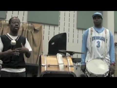 Rebirth Brass Band drum workshop w/Keith Frazier + Derrick Tabb ...