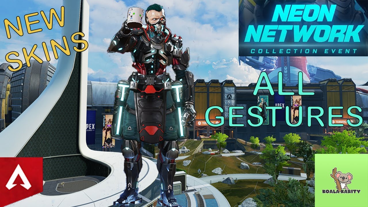 New Legendary Skin for Caustic (Toxic Terminator), All Gestures. [Apex ...