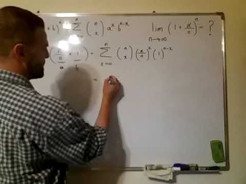 A Quick Derivation of the Exponential Formula Using the Binomial Theorem - YouTube