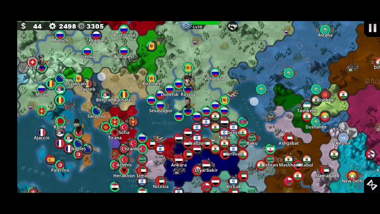 World conqueror 4. Мод Big Map Mod 2019. прохождение за Россию. 5 часть ...