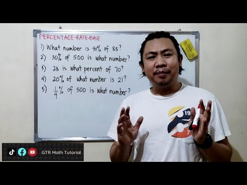 Percentage-Rate-Base | Basic Math | Civil Service Exam Review - YouTube