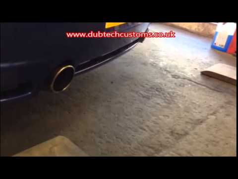 Dubtech customs Vw R32 mk4 golf full milltek decat sound - YouTube