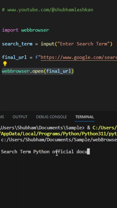 How to Search on google using python? #python3 #googlesearch #pythontips #pythonskills # ...