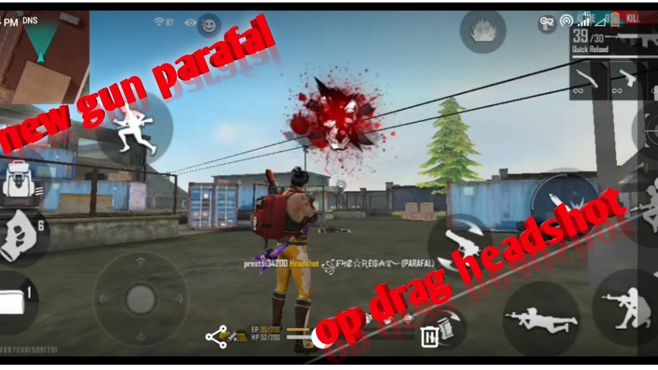 New gun parafal gameplay op gun - YouTube