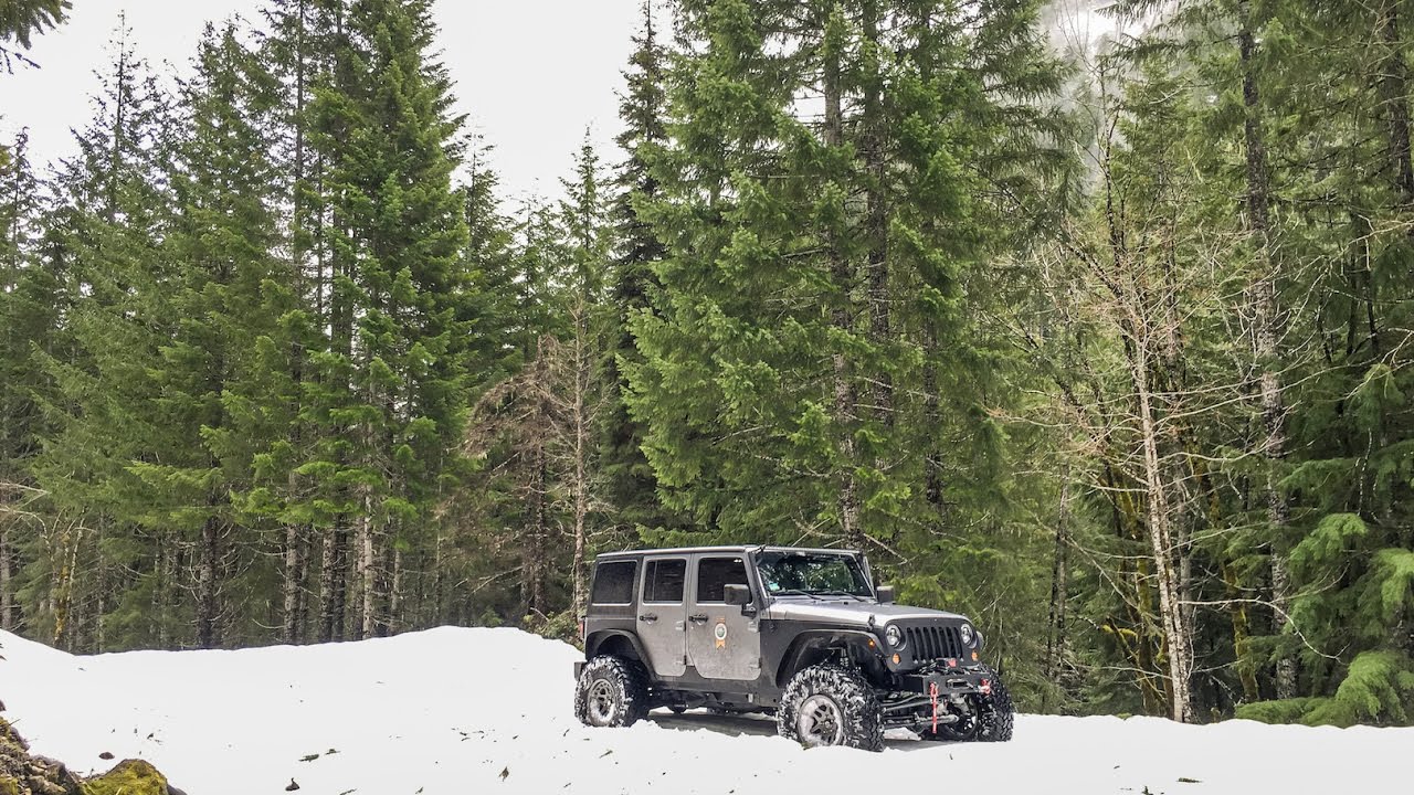 Spring Snow Wheeling Jeep Wrangler - YouTube