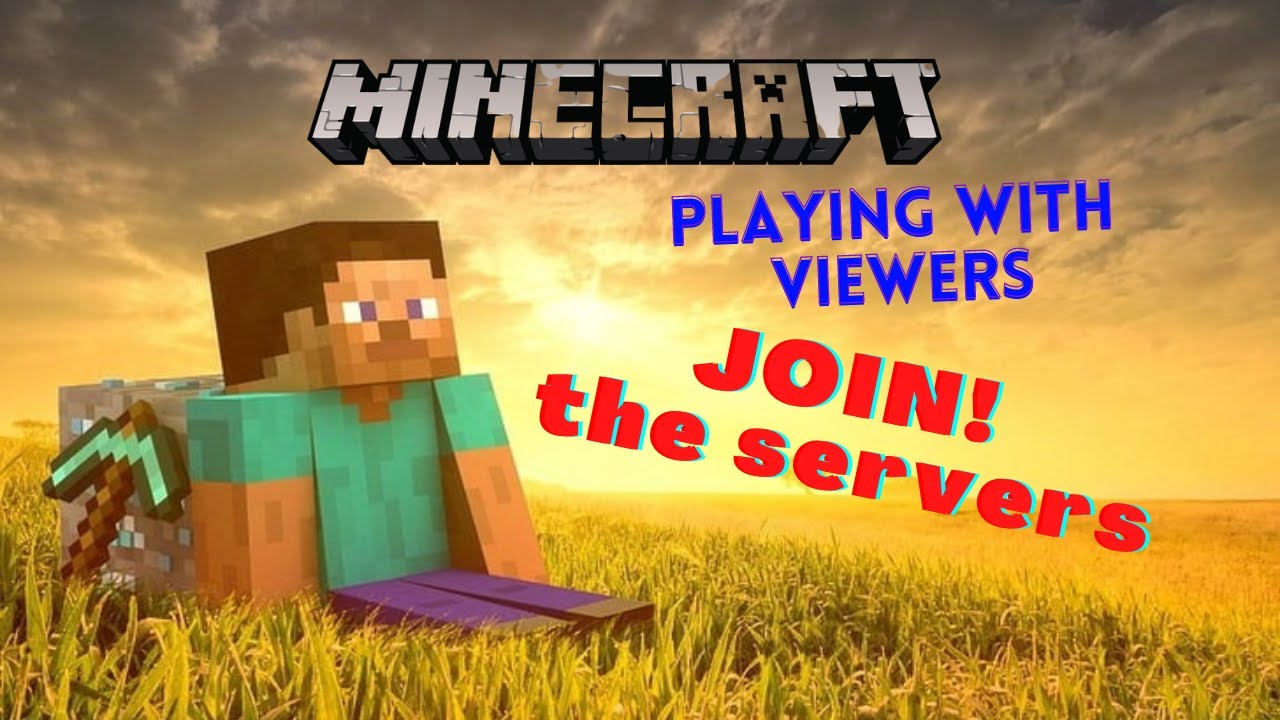 MINECRAFT LIVE STREAM | NEW SERVER GAMEPLAY | PLAYING WITH VIEWERS ...