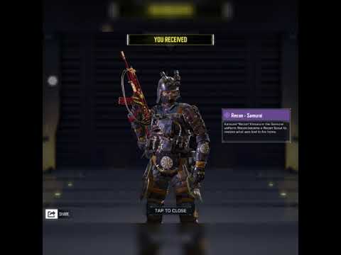 CALL OF DUTY MOBILE|NEW SKIN RECON SAMURAI|BUSHIDO CHALLENGE|UNLOCK NEW ...