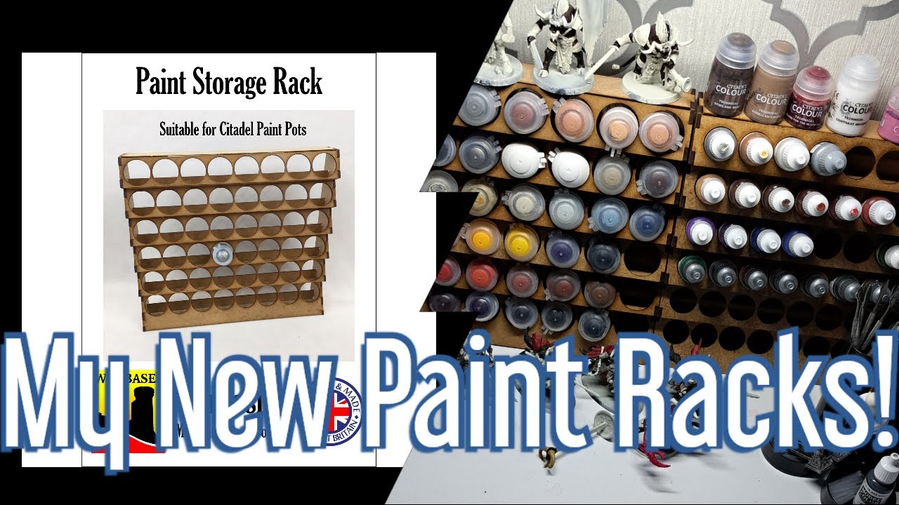My New MDF Paint racks, from warbases - YouTube