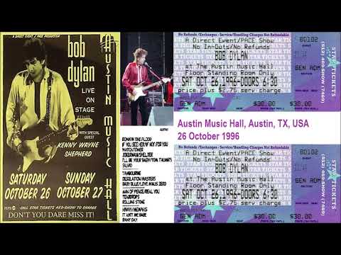 Bob Dylan In Concert - Austin Music Hall (1st Night), Austin TX USA 26 October 1996