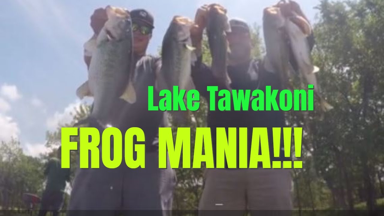 FROG MANIA! - Lake Tawakoni Bass Fishing Highlights - - YouTube