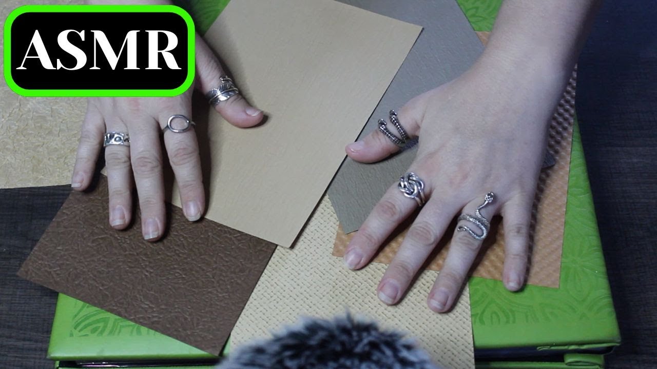 ASMR 😴Tingly Textured Paper Scratching & Shuffling 😴No Talking - YouTube