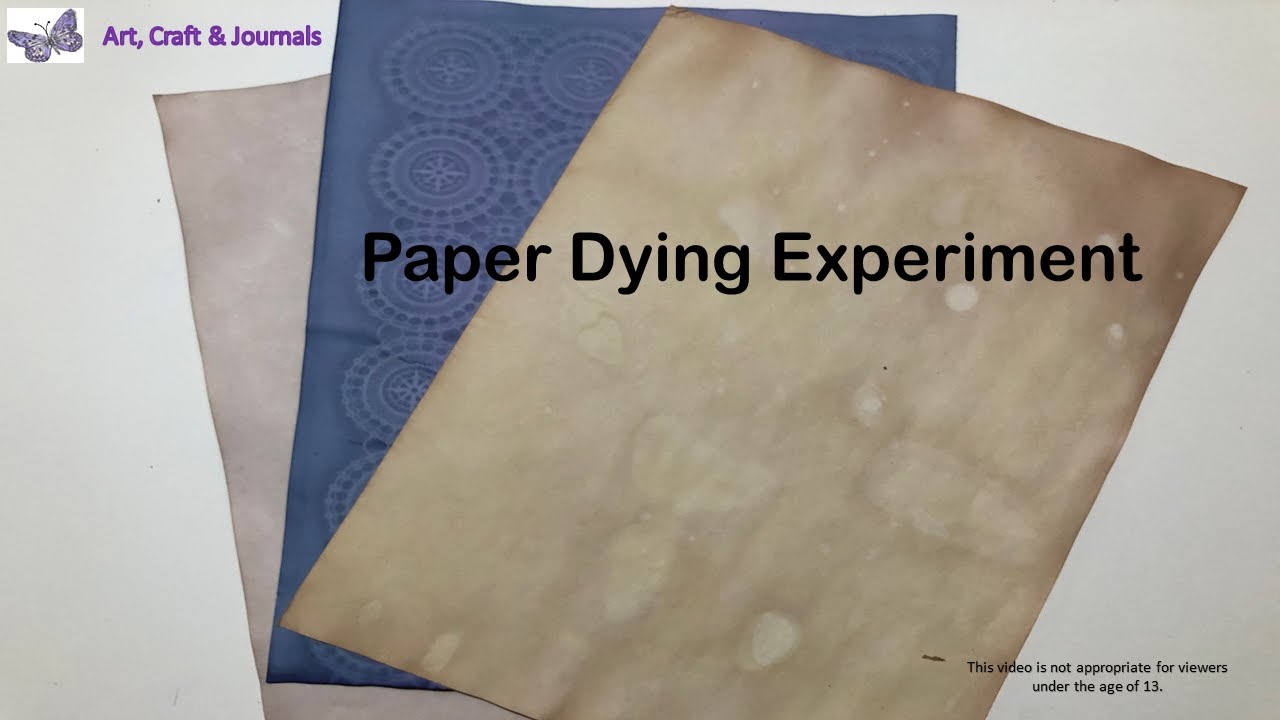 Vegetable Paper Dying Experiment - YouTube