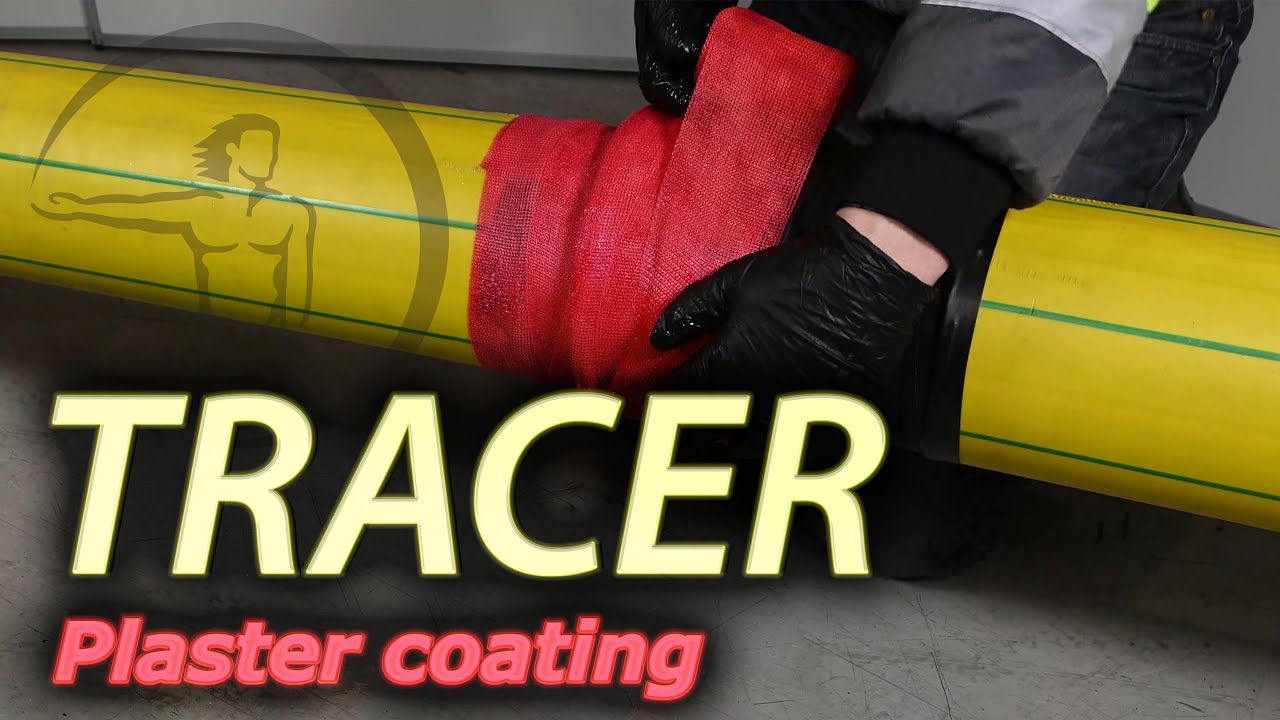 TRACER Plaster tape coating - YouTube