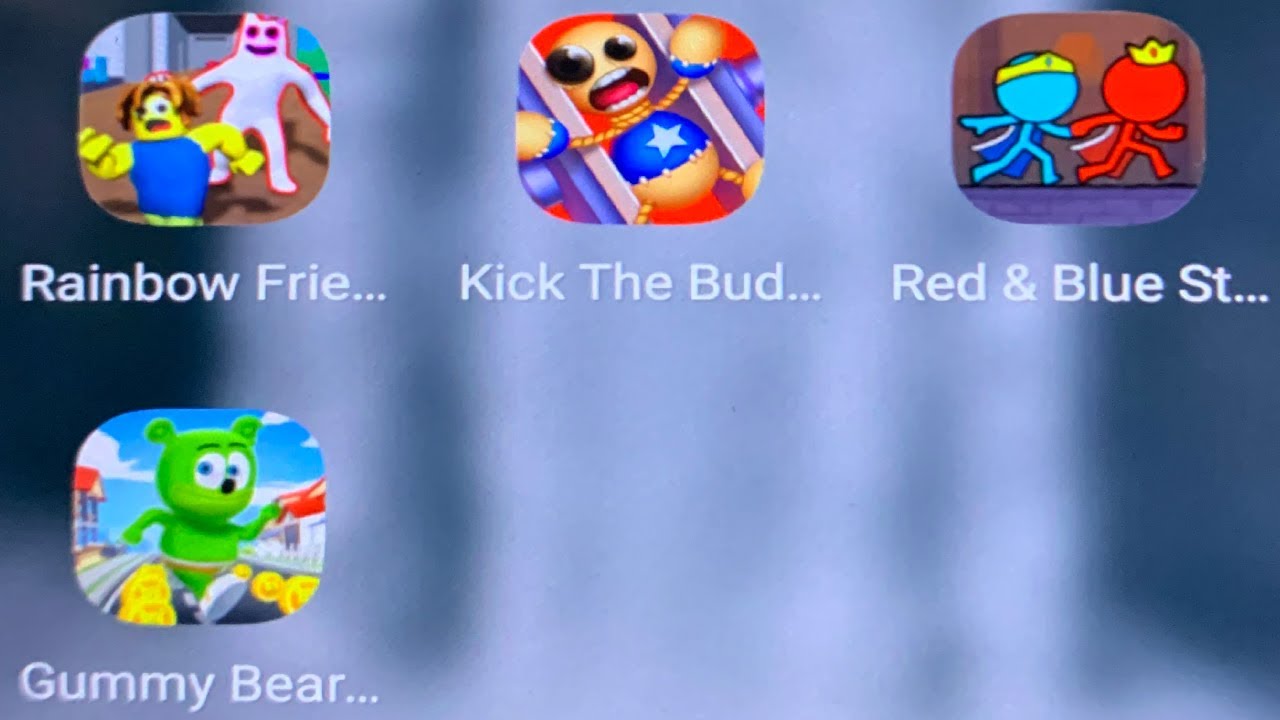 Rainbow Friends Hide 'N Seek,Kick the Buddy,Red and Blue Stickman 2 ...