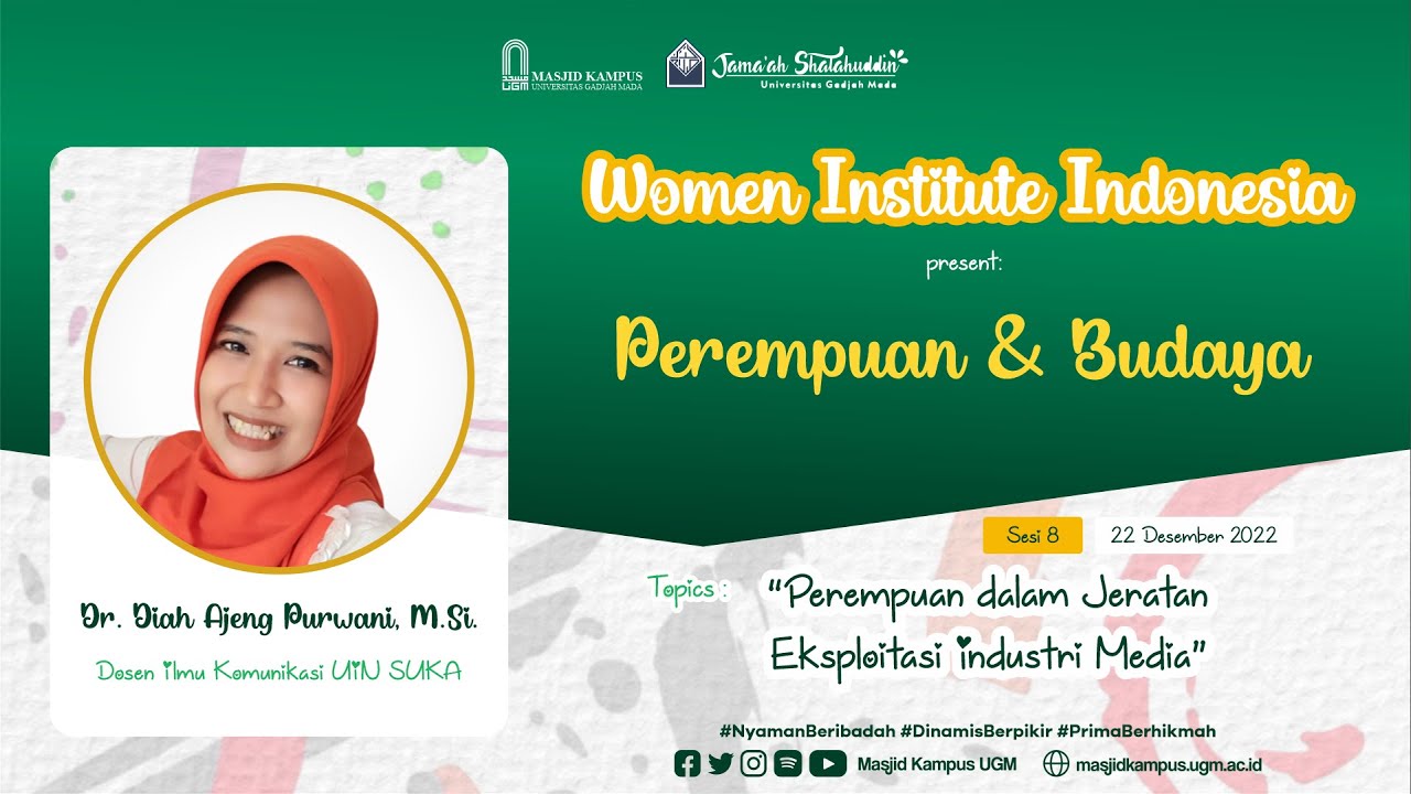 "Perempuan dalam Jeratan Eksploitasi Industri Media" ~ Dr. Diah Ajeng Purwani, M.Si. - YouTube