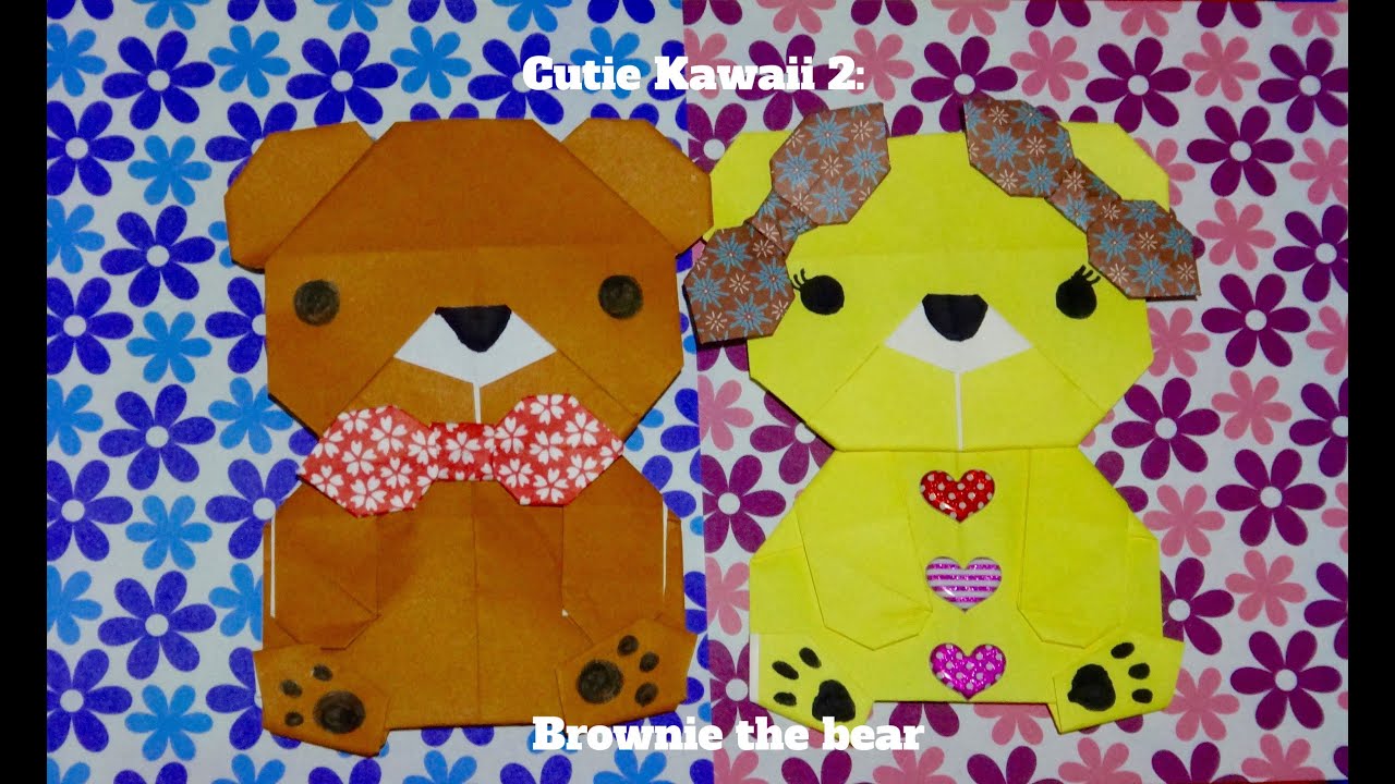 Origami Maniacs 143: Cuties Kawaii 2: Brownie - YouTube