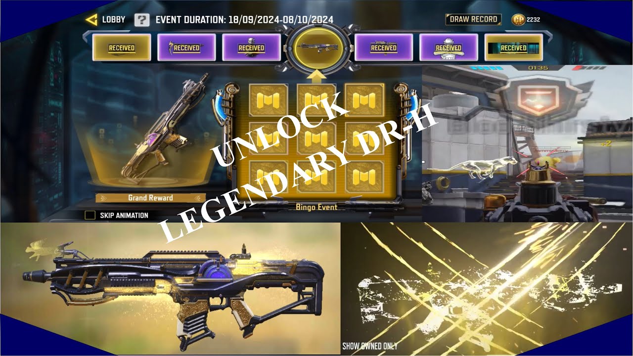 🎯 Unlocking Legendary Poised DHR in COD Mobile Bingo Event 🔥 | How much ...