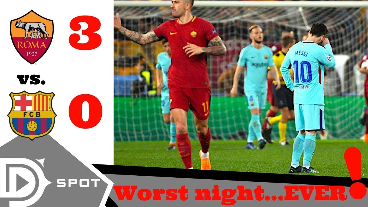 Roma vs FC Barcelona 3-0 post match reaction Champions League ...
