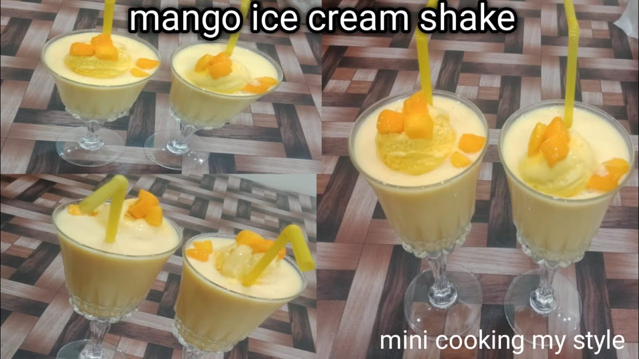 Mango ice cream shake(summer drink)ice cream shake recipe by mini ...