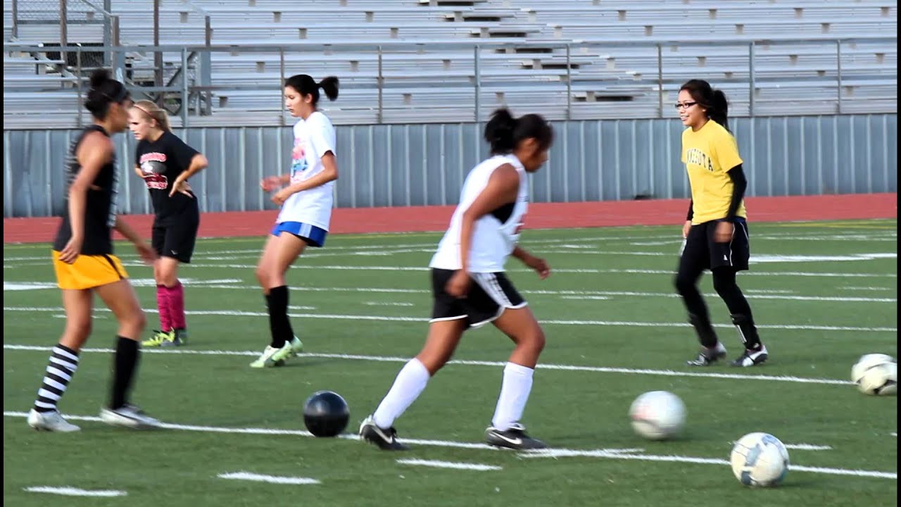 Instep passing with Kirtland Central HS and Navajo Prep - Soccer Camp ...