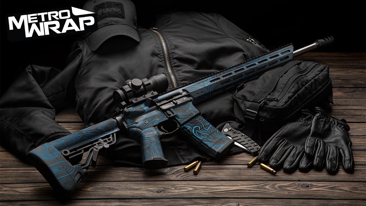 AR-15 Damascus Gun Skin Vinyl Wraps | GunWraps - YouTube