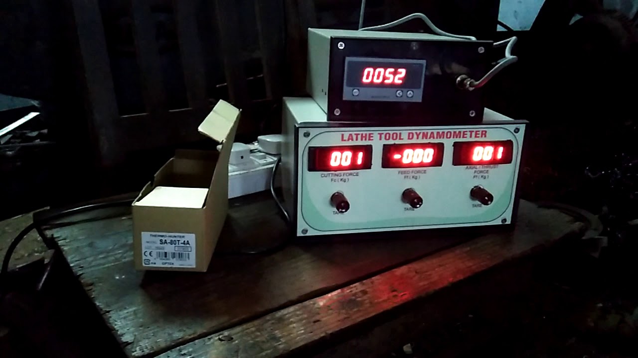 LATHE TOOL DYNAMOMETER WITH TOOL TIP TEMPERATURE - YouTube
