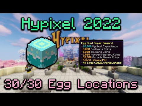 (2022) ALL EASTER EGG LOCATIONS [30/30] (w/ Coords) (Hypixel Main Lobby Quest) 🐣 - YouTube