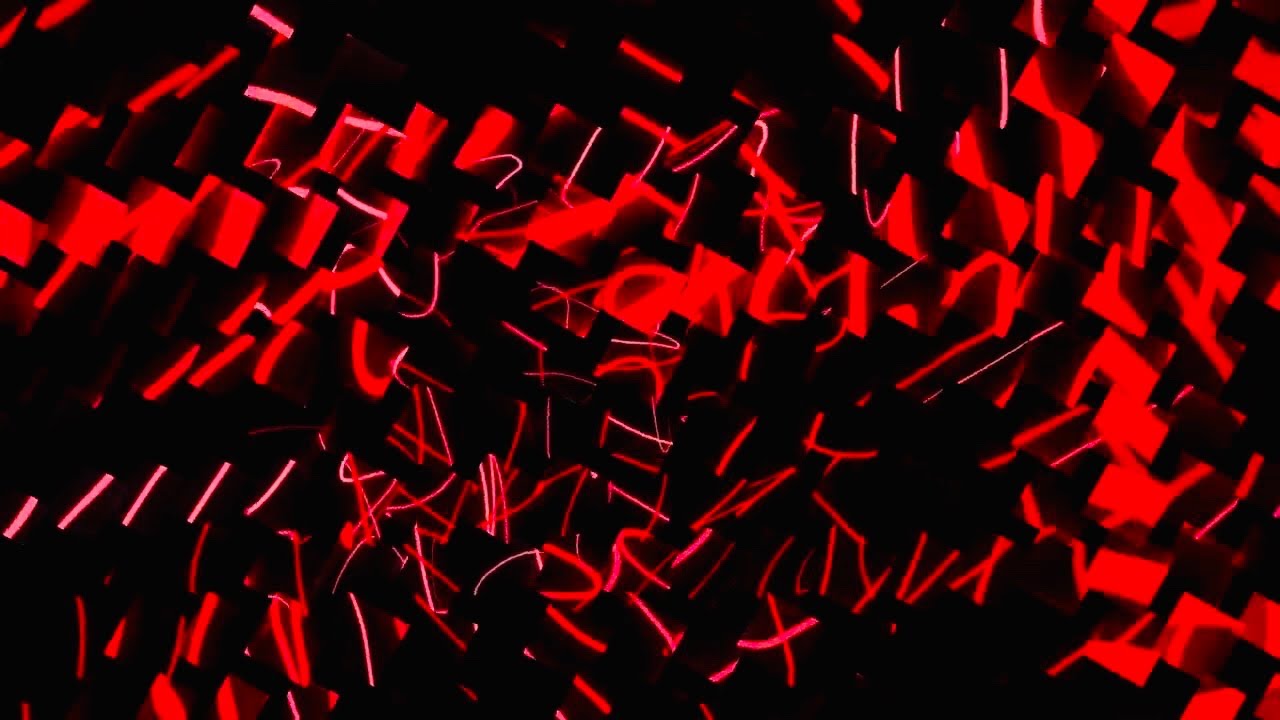 Red Neon Glowing Glass tiles Animation Background Video , No Copyright ...