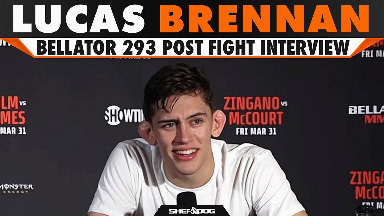 Lucas Brennan reacts to win over Josh san Diego | Bellator 293 Post ...