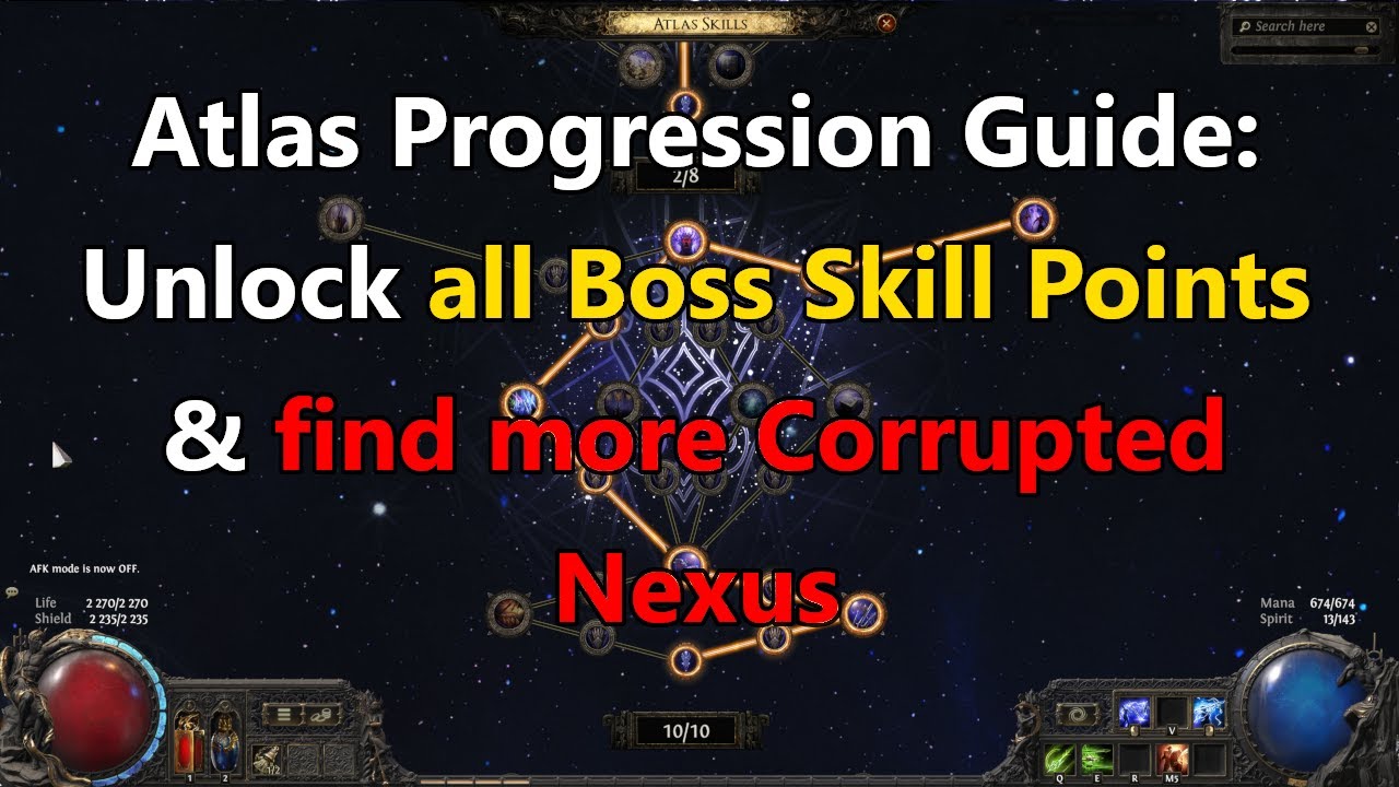 Atlas progression guide in Path of Exile 2: unlock all Boss points and find Corrupted Nexus ...