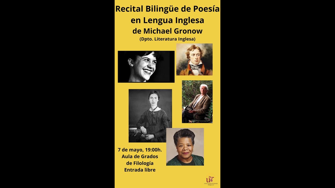 Recital poético de Michael Gronow. - YouTube