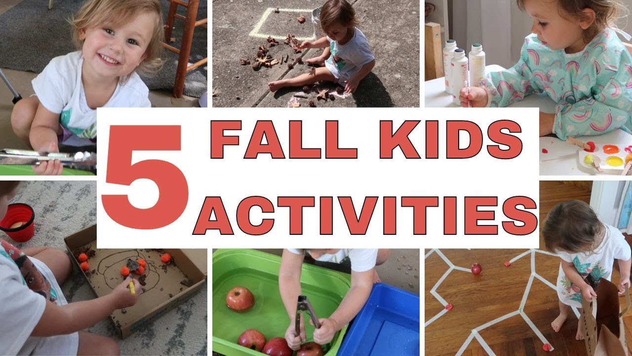 5 FALL KIDS ACTIVITIES // PRESCHOOL FALL ACTIVITIES - YouTube
