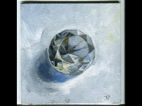 Painting a Gem in Acrylic (timelapse) - YouTube