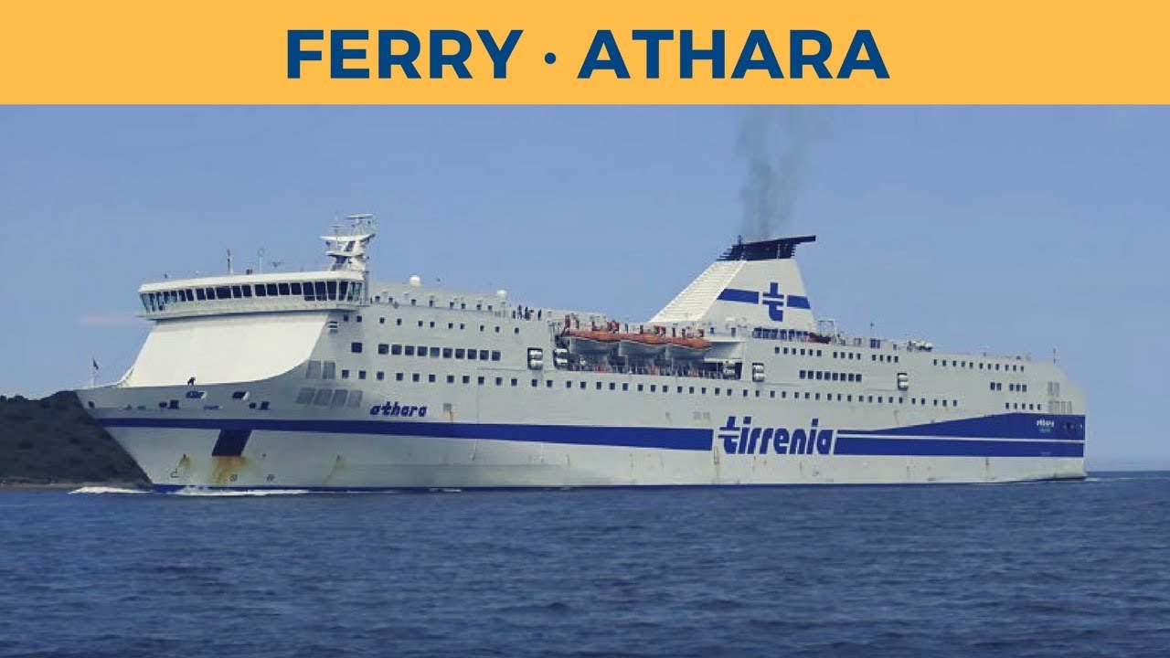 Arrival of ferry ATHARA in Olbia (Tirrenia) - YouTube