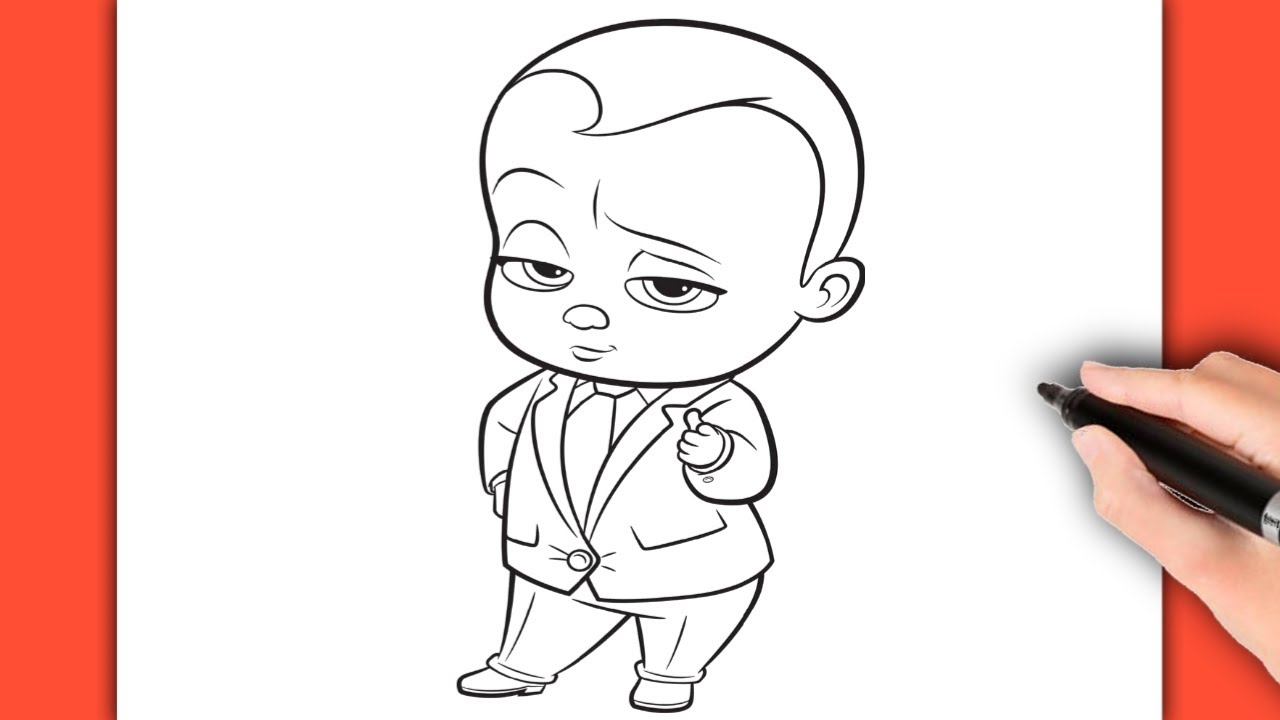 Comment dessiner bébé patron - draw baby boss - YouTube